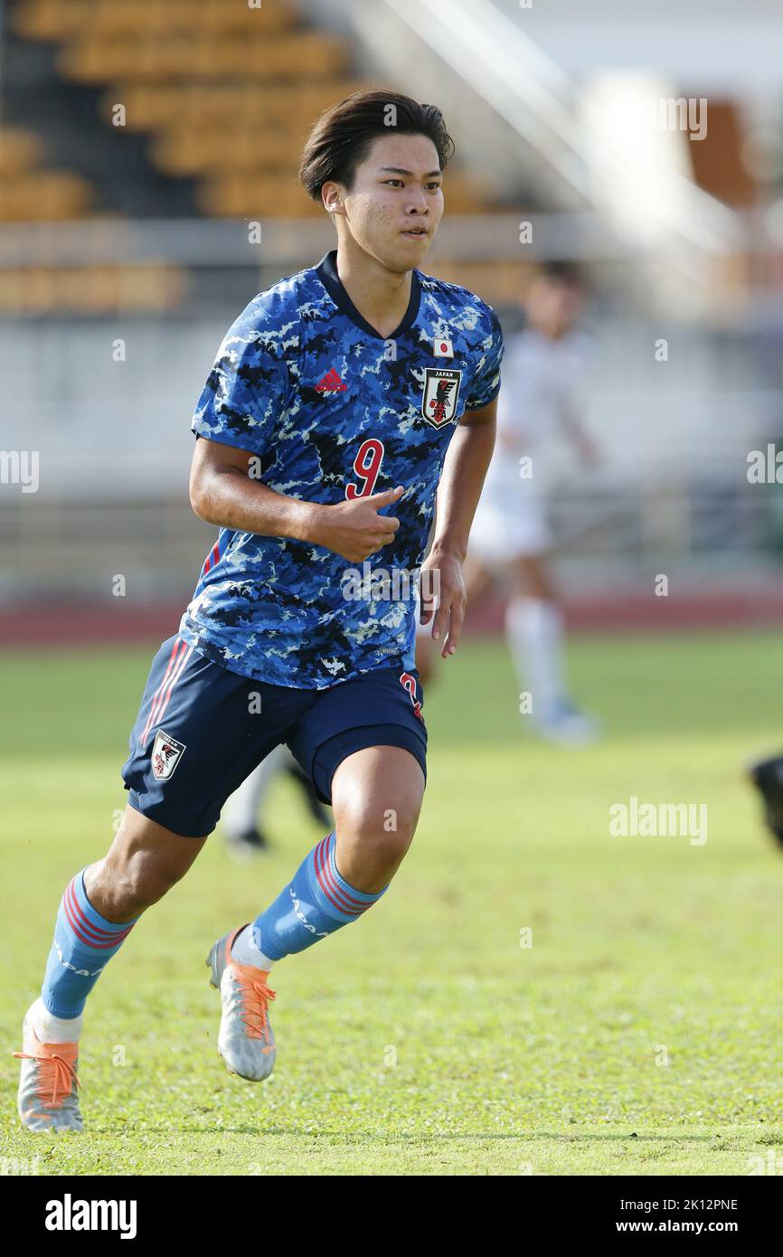 Japan's Kanta Chiba during the 2023 AFC U-20 Asian Cup qualification ...