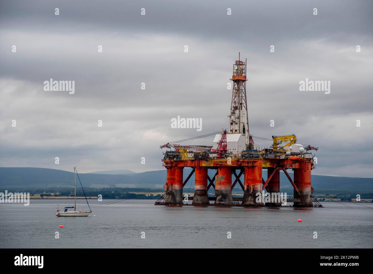 RIGS SIT ON THE CROMARTY FIRTH IN NORTH EAST SCOTLAND. ENERGY, INDUSTRY ...