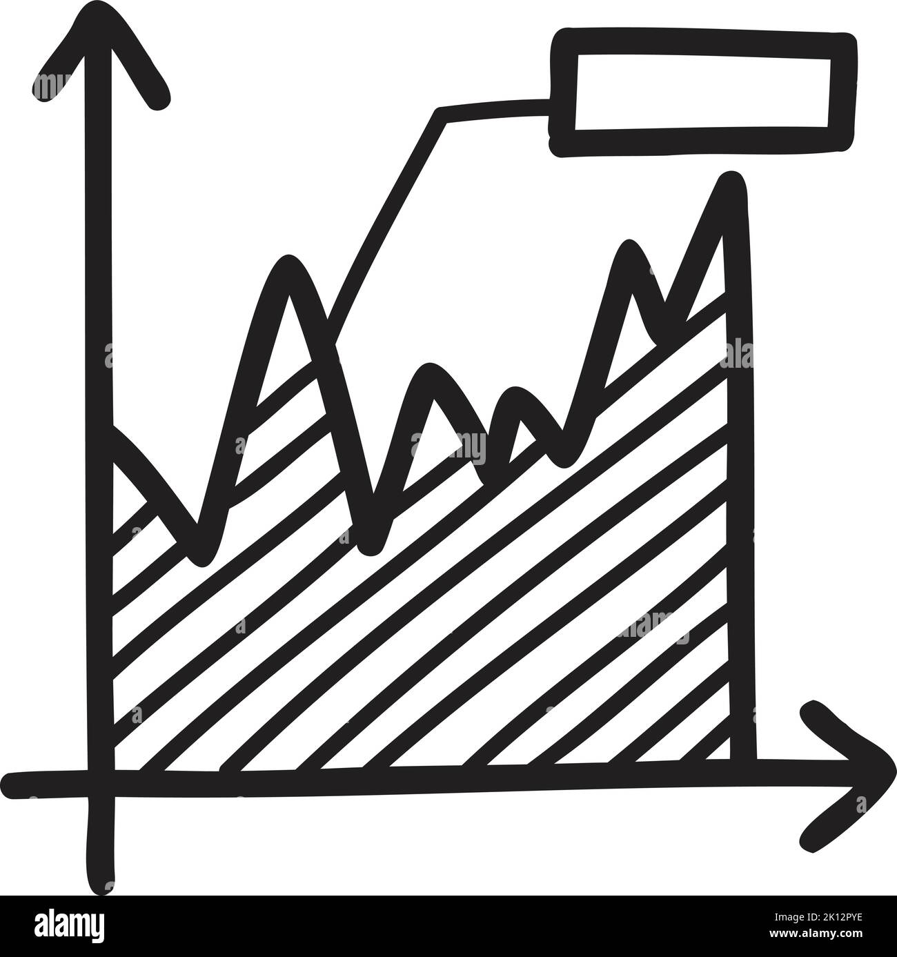 Hand Drawn graph illustration isolated on background Stock Vector Image & Art - Alamy