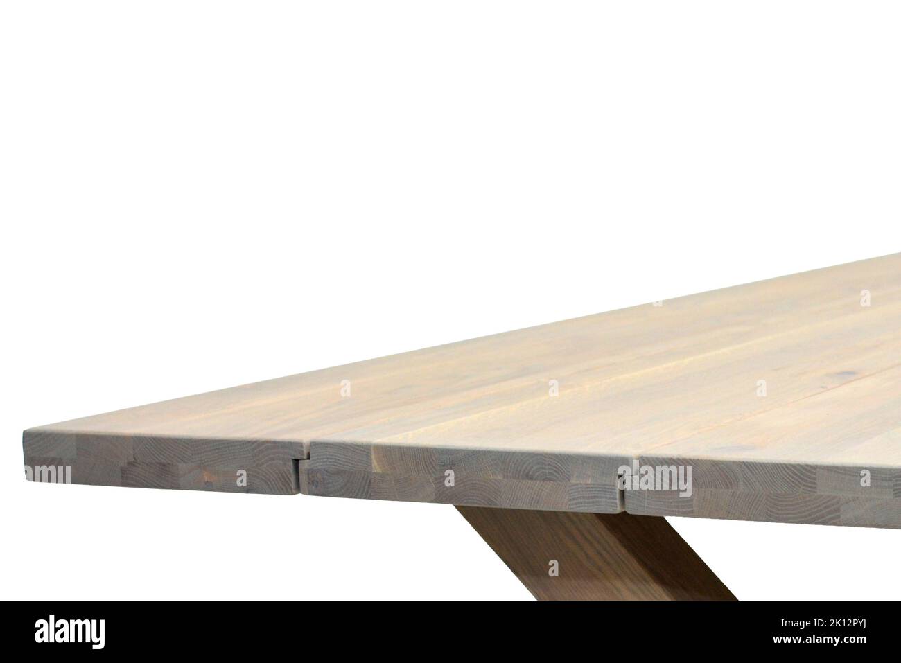 Wooden dinner table surface. Natural wood furniture close view ...