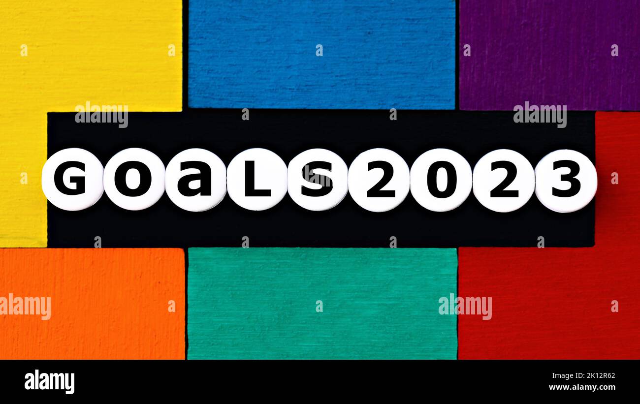 goals 2023 theme. motivation concept image Stock Photo - Alamy