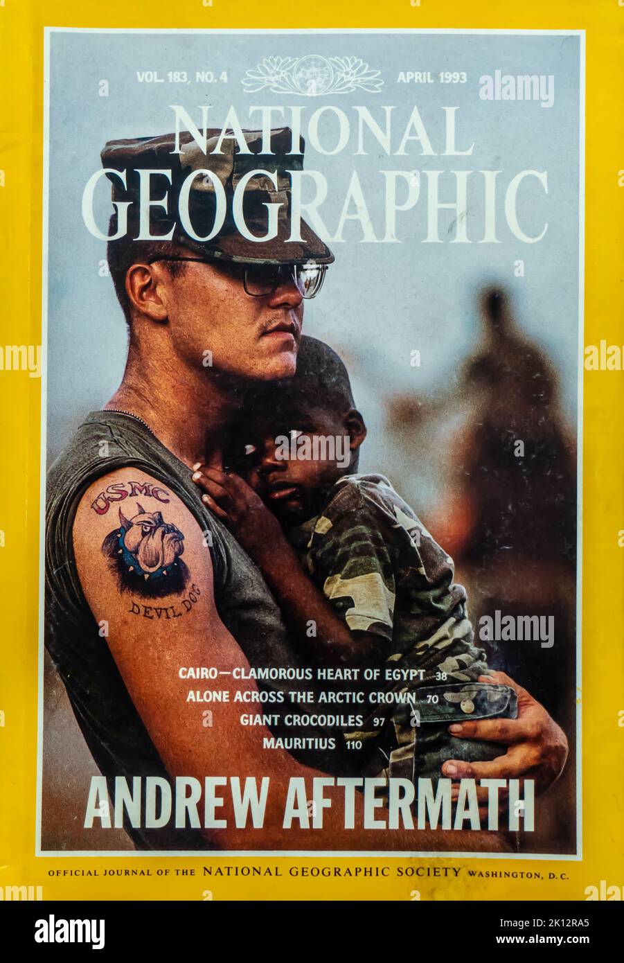 National Geographic magazine cover, April 1993 Stock Photo - Alamy