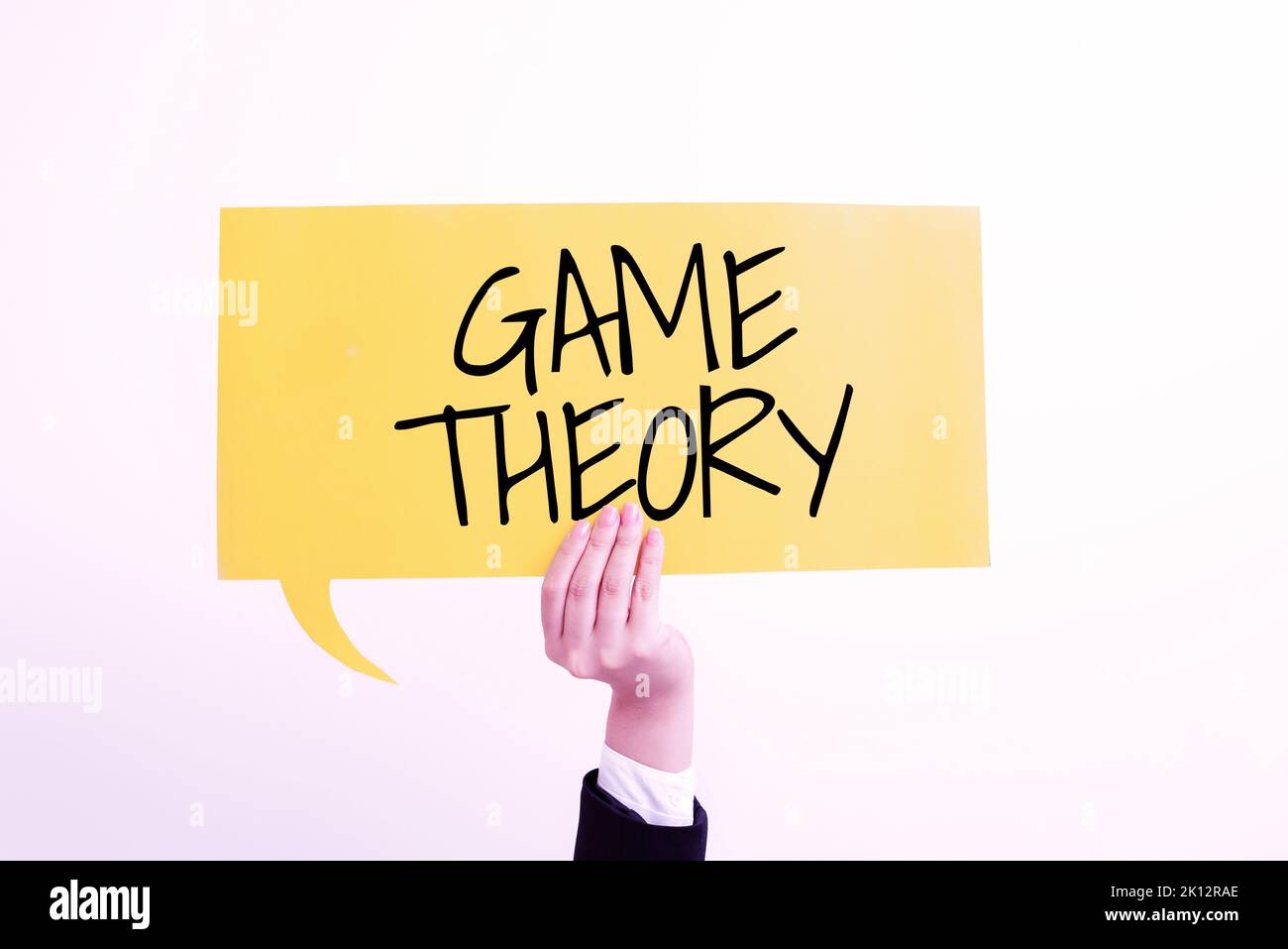 Conceptual caption Game Theory. Word Written on branch of mathematics ...