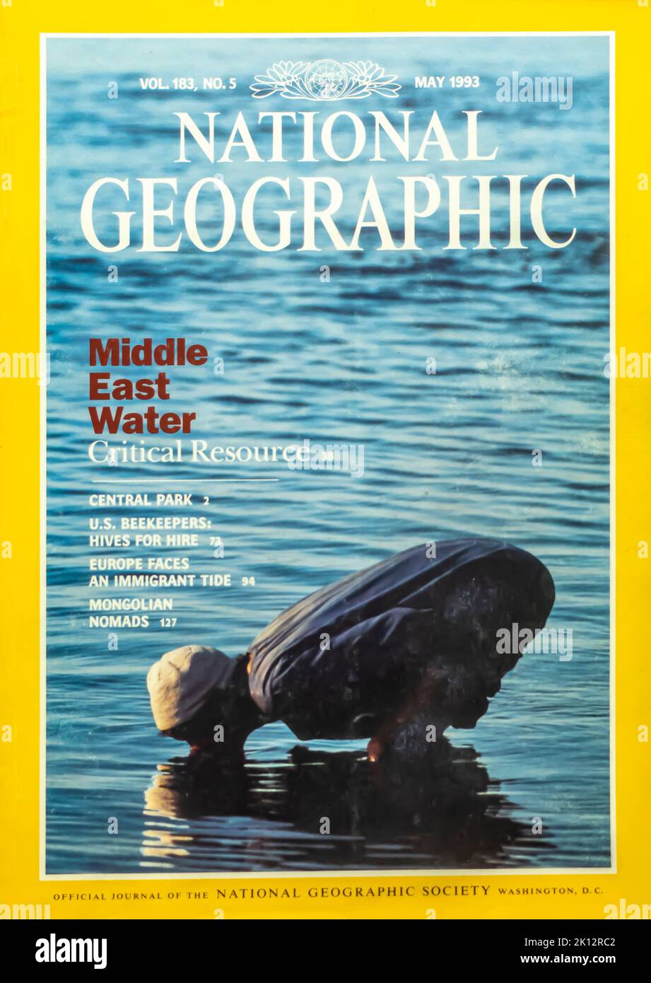 National Geographic magazine cover, May 1993 Stock Photo - Alamy