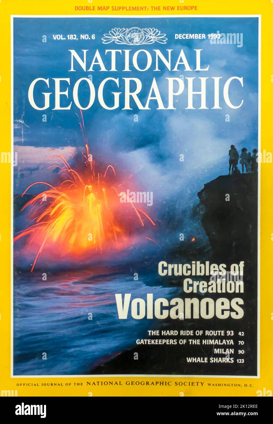 National Geographic magazine cover, December 1992 Stock Photo - Alamy