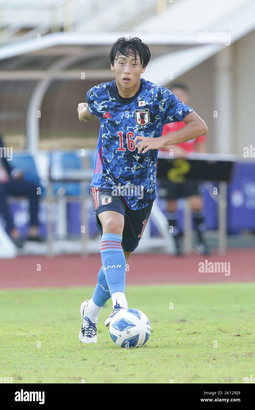 Japan's Kenshin Yasuda during the 2023 AFC U-20 Asian Cup qualification ...