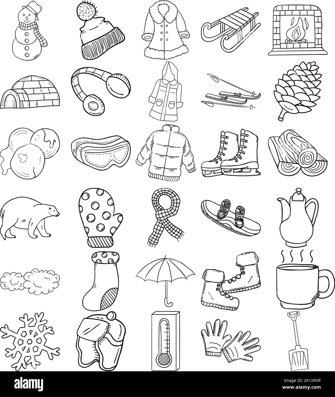 Snowboard hand drawn illustration Black and White Stock Photos & Images ...