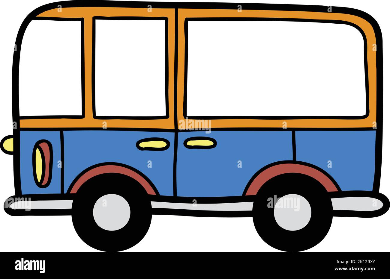 Illustration hand drawn bus transport hi-res stock photography and ...