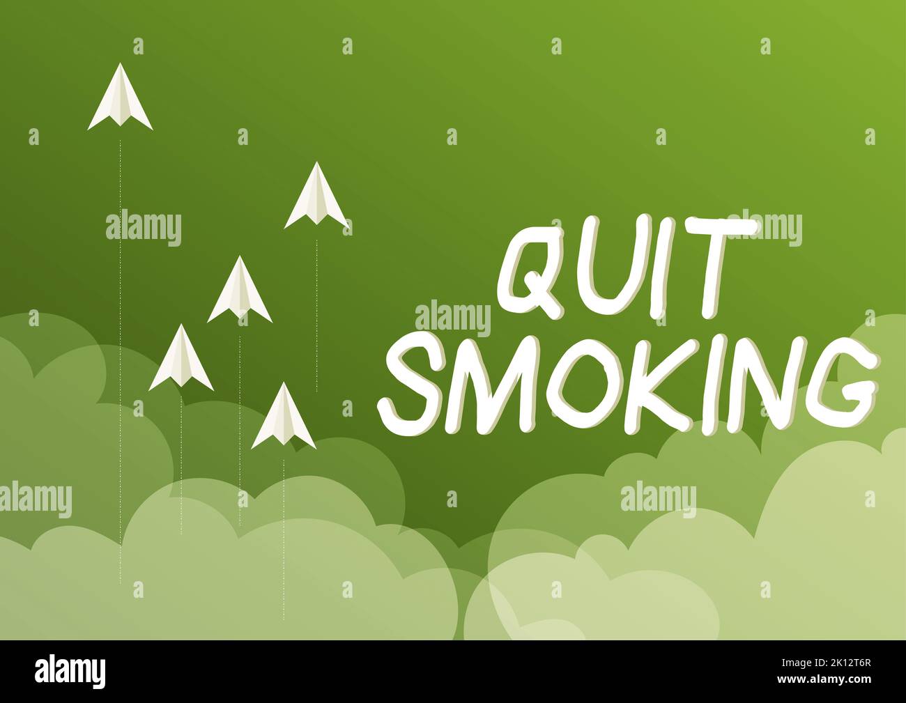 Hand writing sign Quit Smoking. Word Written on Discontinuing or ...