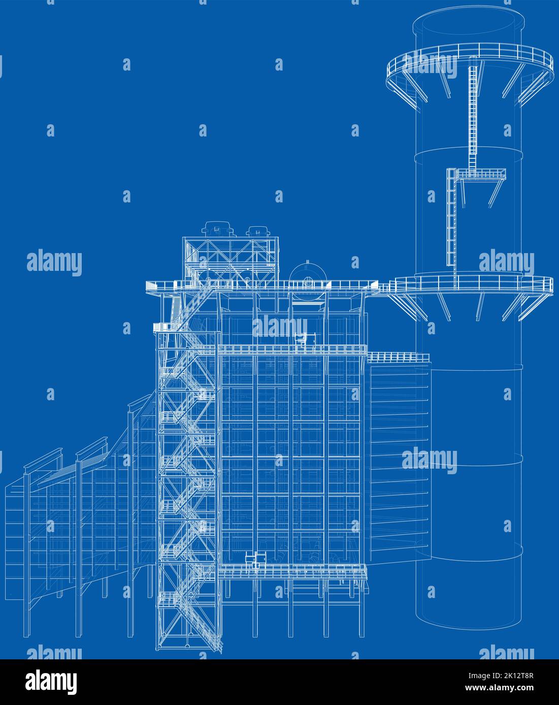Industrial equipment. Vector rendering of 3d Stock Vector Image & Art ...