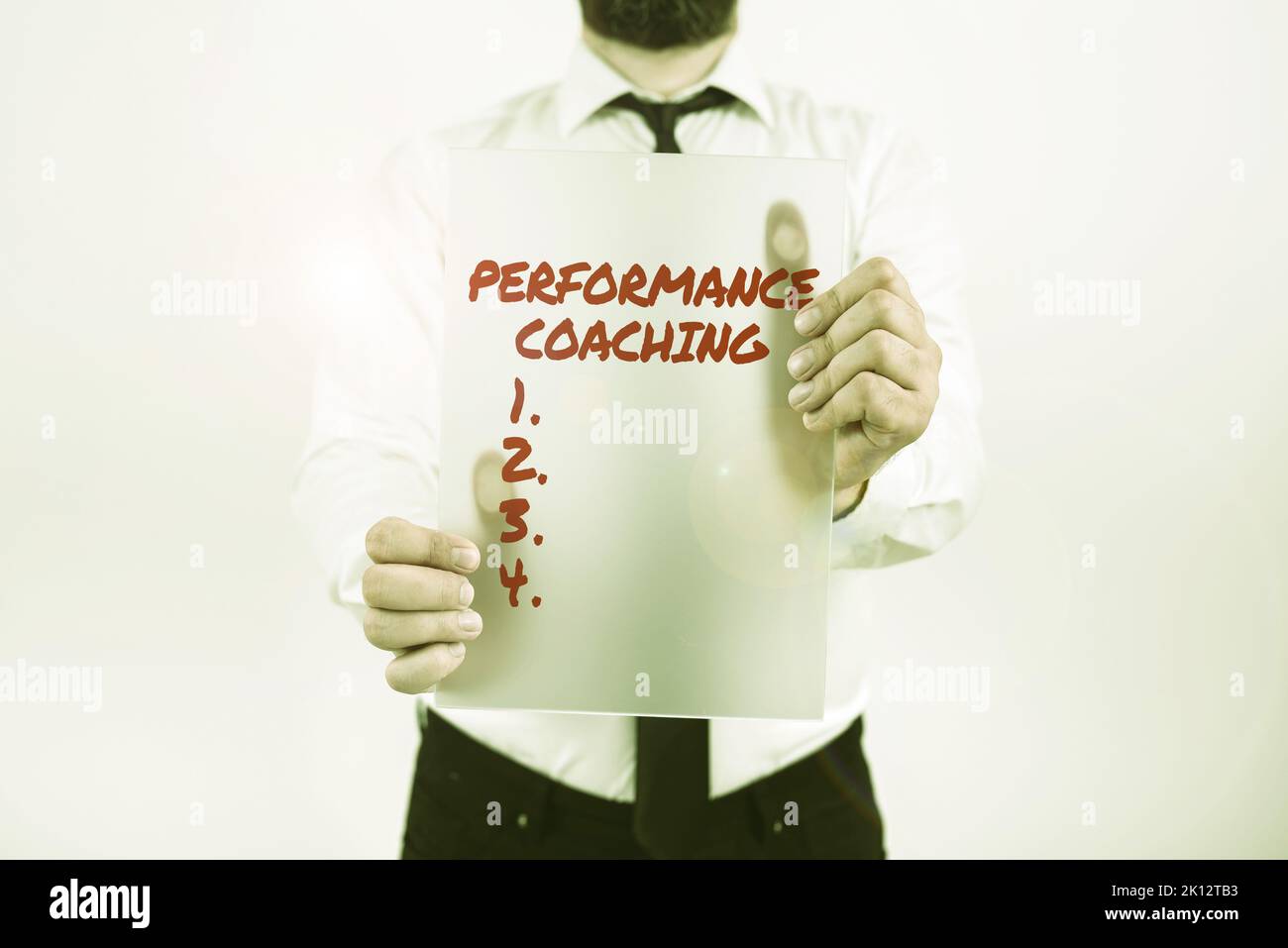 Sign displaying Performance Coaching. Business showcase Facilitate the ...
