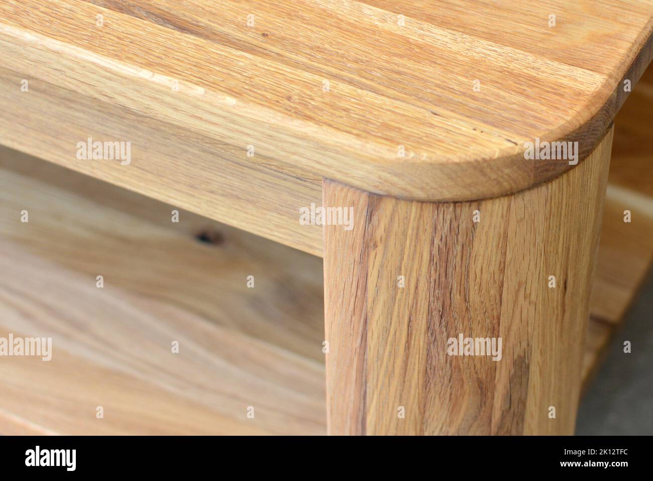 Wooden table corner and surface. Natural wood close view photo ...