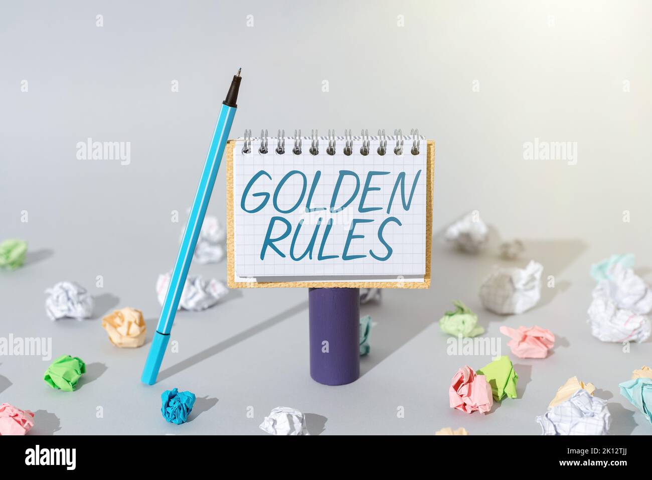 Conceptual display Golden Rules. Business overview Basic principle that should be followed ...