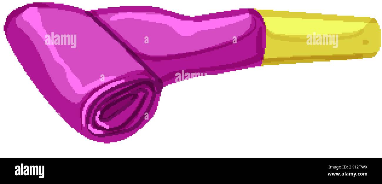 fun party whistle cartoon vector illustration Stock Vector Image & Art ...