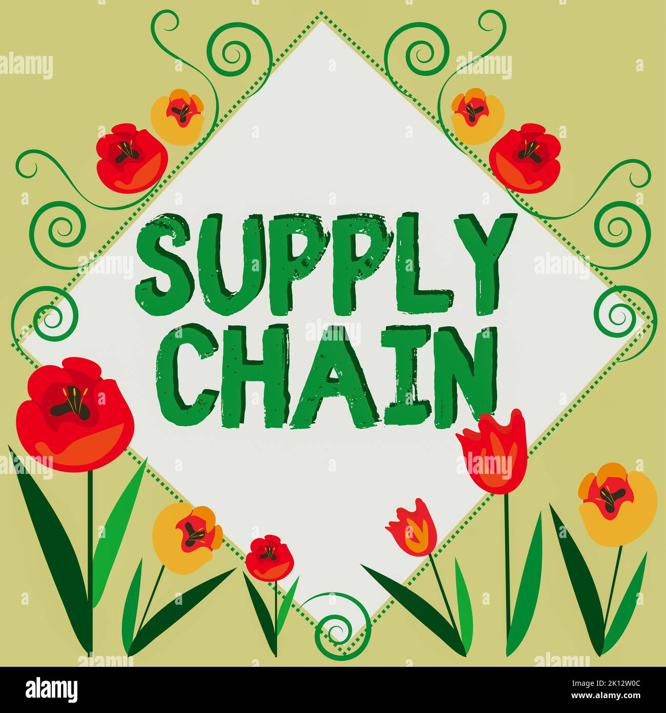 Inspiration Showing Sign Supply Chain Business Concept System Of Organization And Processes