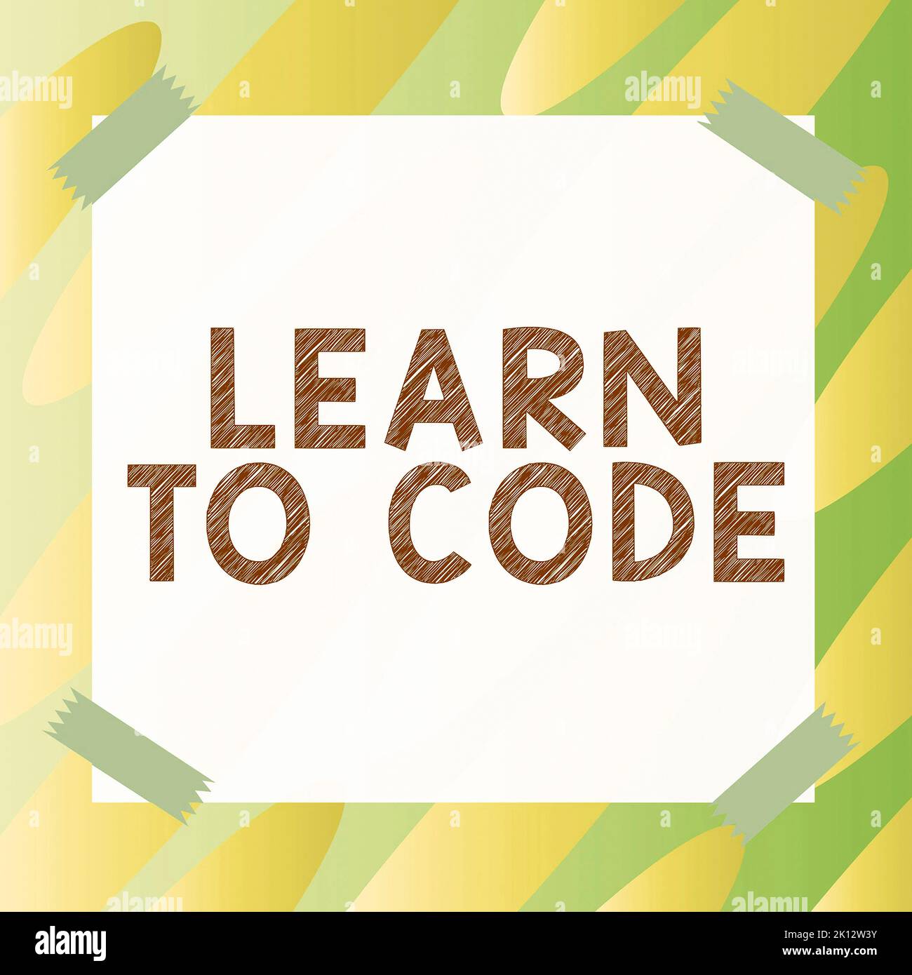 Hand writing sign Learn To Code. Business showcase Learn to write ...