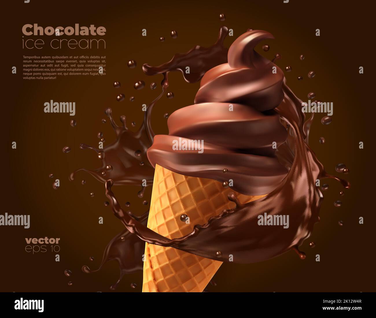 Choco wafer Stock Vector Images - Alamy