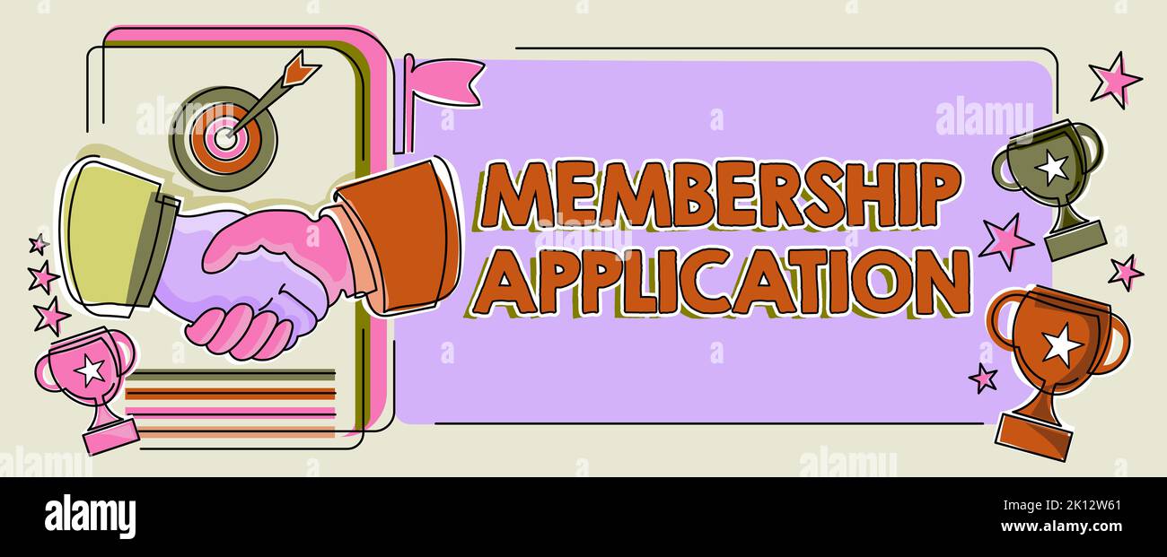 Inspiration showing sign Membership Application. Word for Gateway to ...