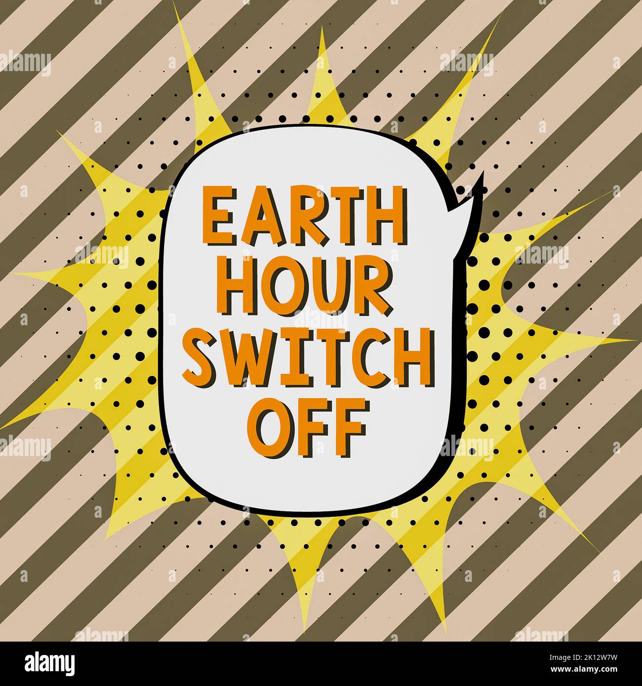 Text showing inspiration Earth Hour Switch Off. Internet Concept The ...