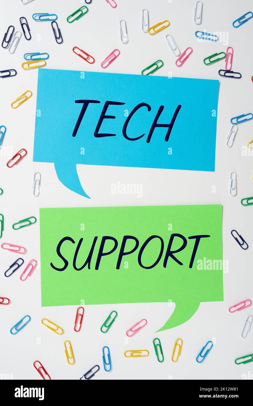 Conceptual caption Tech Support. Business overview Assisting ...