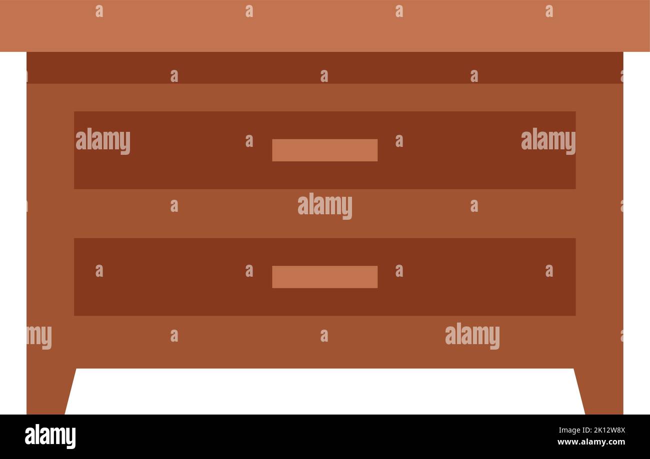 Dresser icon. Drawer chest symbol. Bedside table Stock Vector Image ...