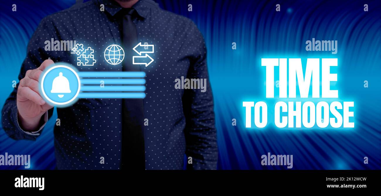 Text caption presenting Time To ChooseJudging the merits of multiple ...