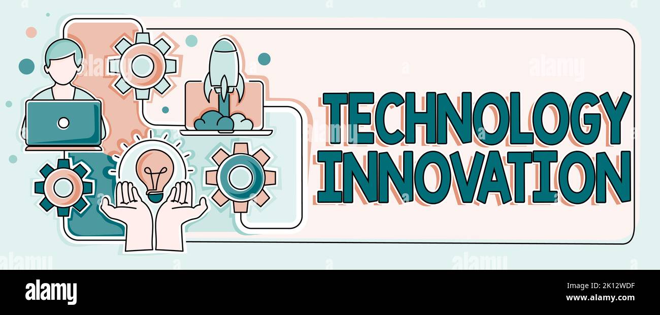 Inspiration showing sign Technology Innovation. Internet Concept ...