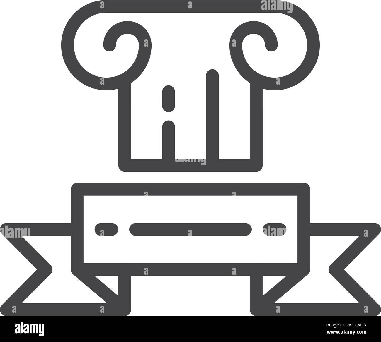 Classic trophy symbol. Award black line icon Stock Vector Image & Art ...