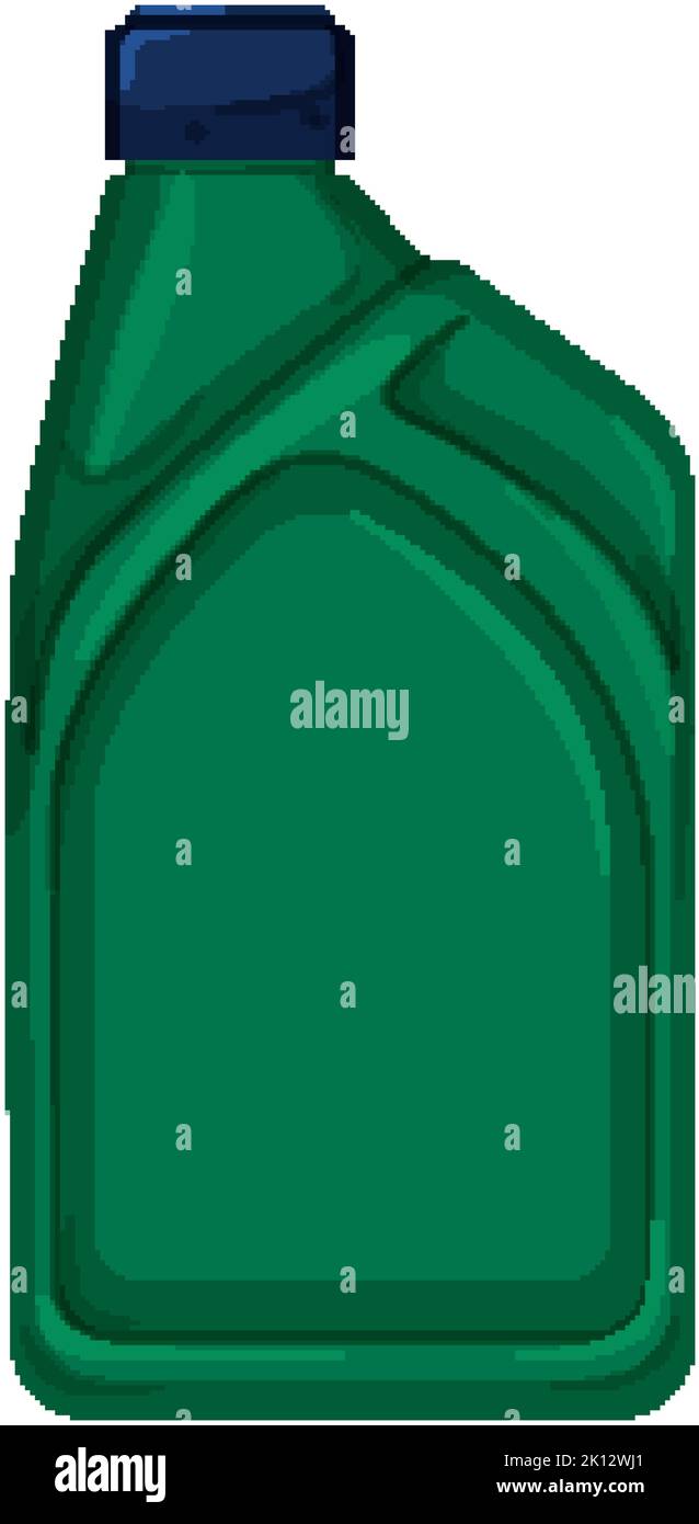 bottle motor oil cartoon vector illustration Stock Vector Image & Art ...