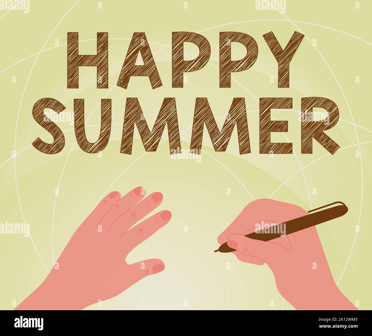 Writing displaying text Happy Summer. Concept meaning Beaches Sunshine ...