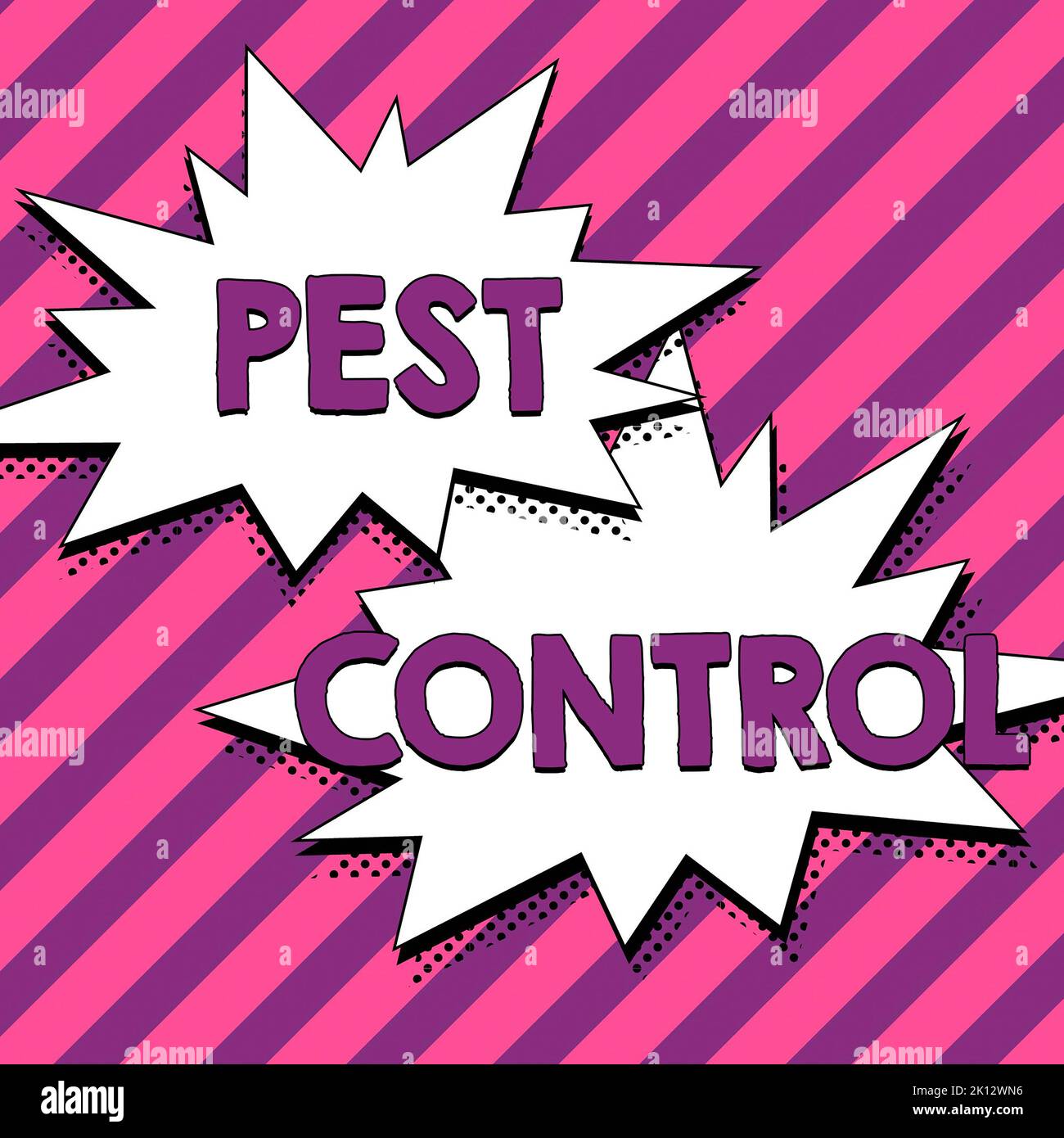 Conceptual caption Pest Control. Word for Killing destructive insects ...