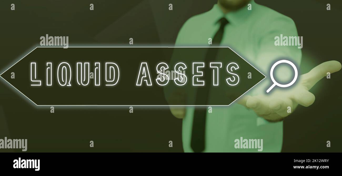 Inspiration showing sign Liquid Assets. Conceptual photo Cash and Bank ...