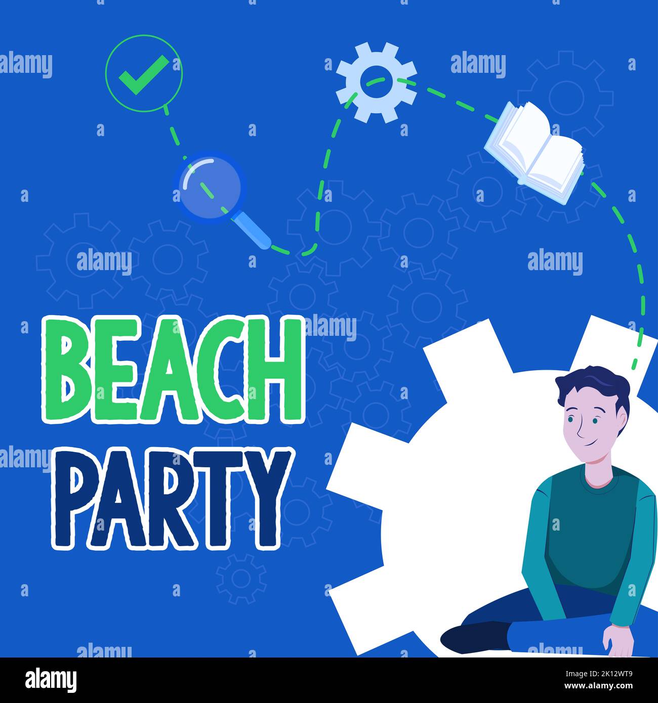 Text sign showing Beach Party. Word Written on small or big festival ...