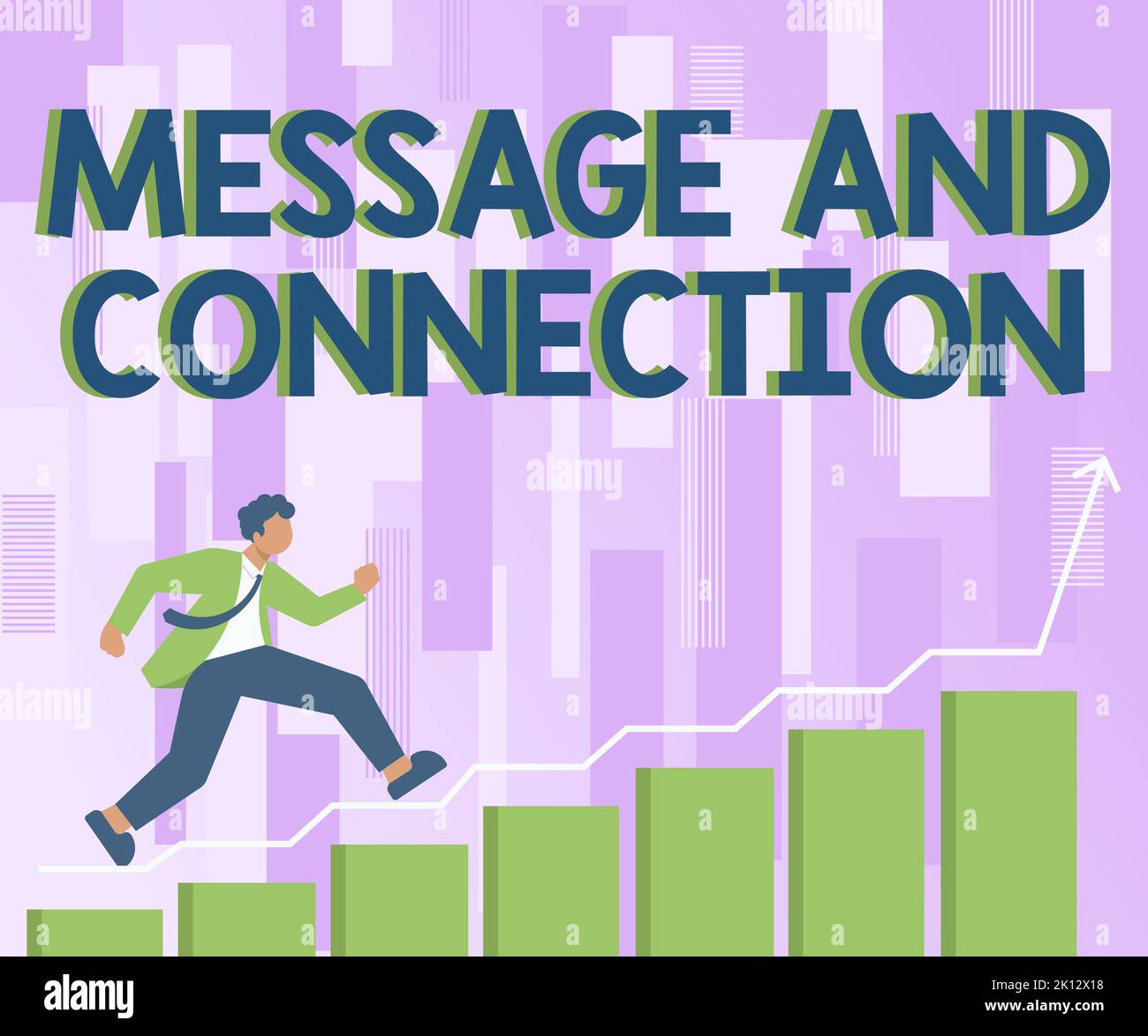 Handwriting text Message And Connection. Business overview a word or ...