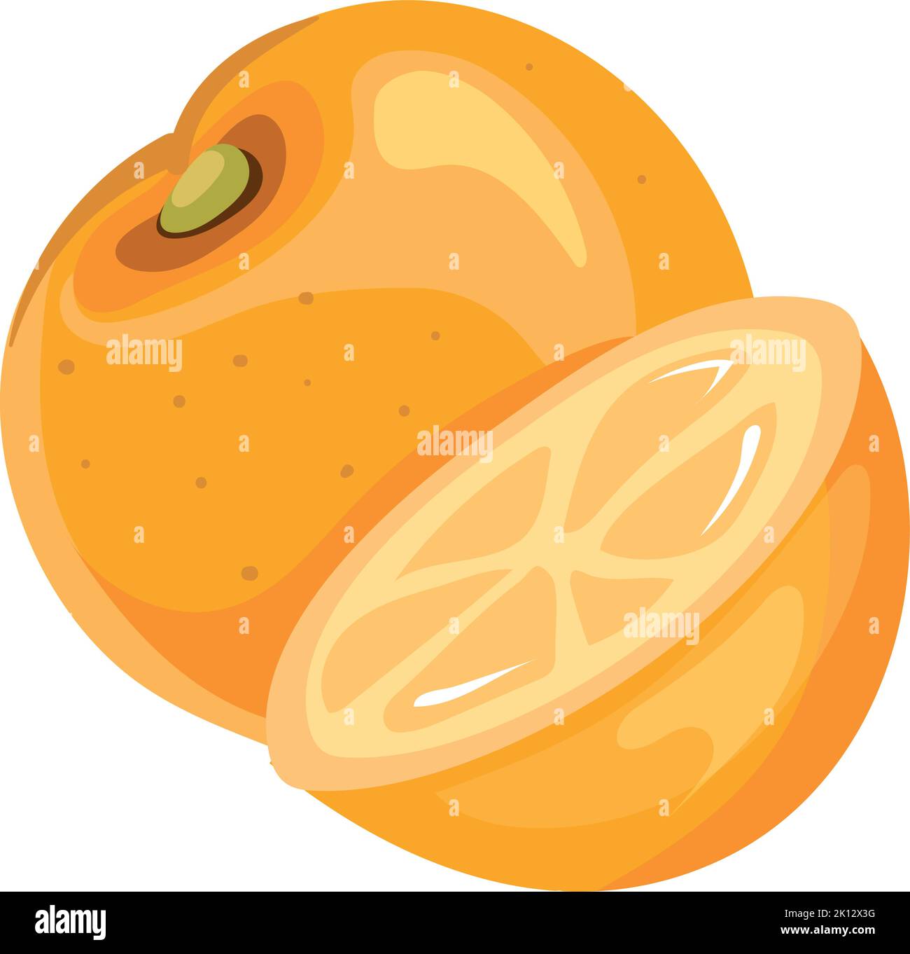 Orange Fruit Cartoon