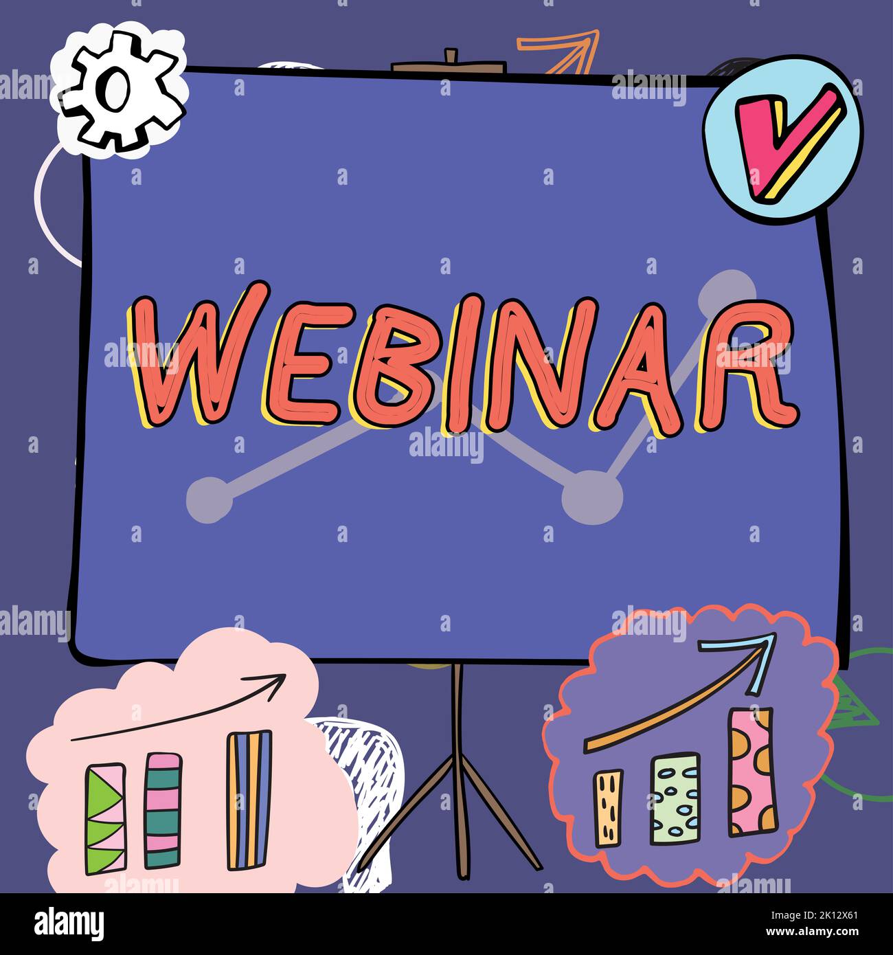Writing displaying text Webinar. Business approach defined as seminar ...