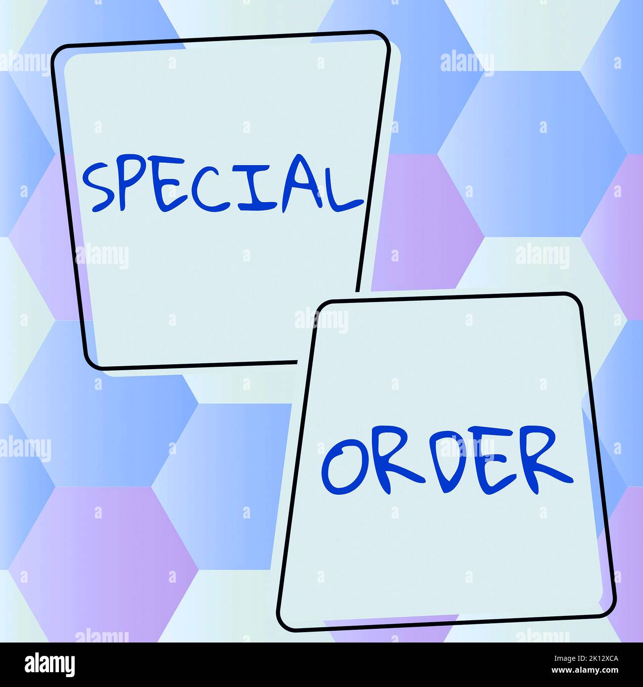 Conceptual display Special Order. Conceptual photo Specific Item ...