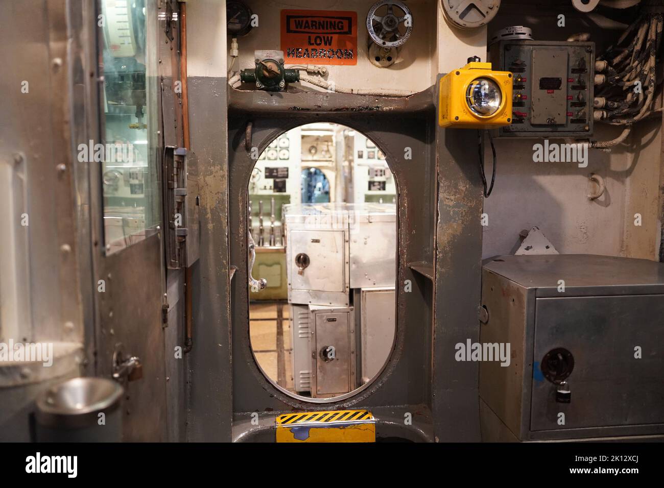 military war submarine warship ship interior Stock Photo - Alamy