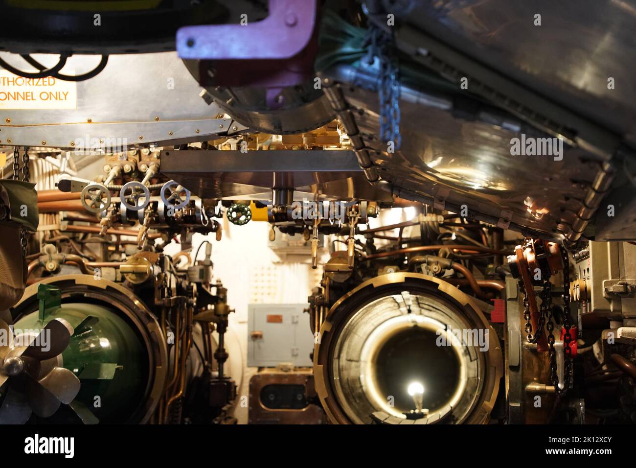 military war submarine warship ship interior Stock Photo - Alamy