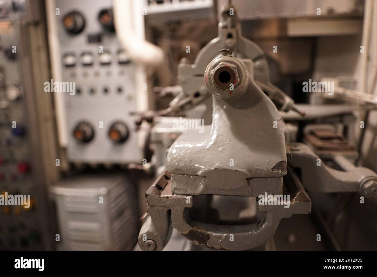 military war submarine warship ship interior Stock Photo - Alamy
