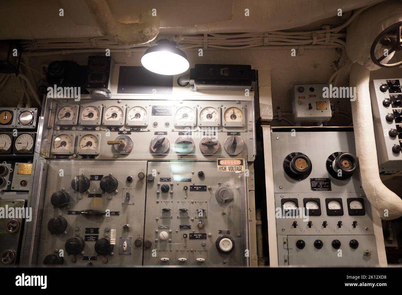 military war submarine warship ship interior Stock Photo - Alamy