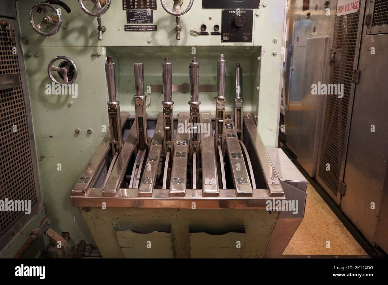 military war submarine warship ship interior Stock Photo - Alamy