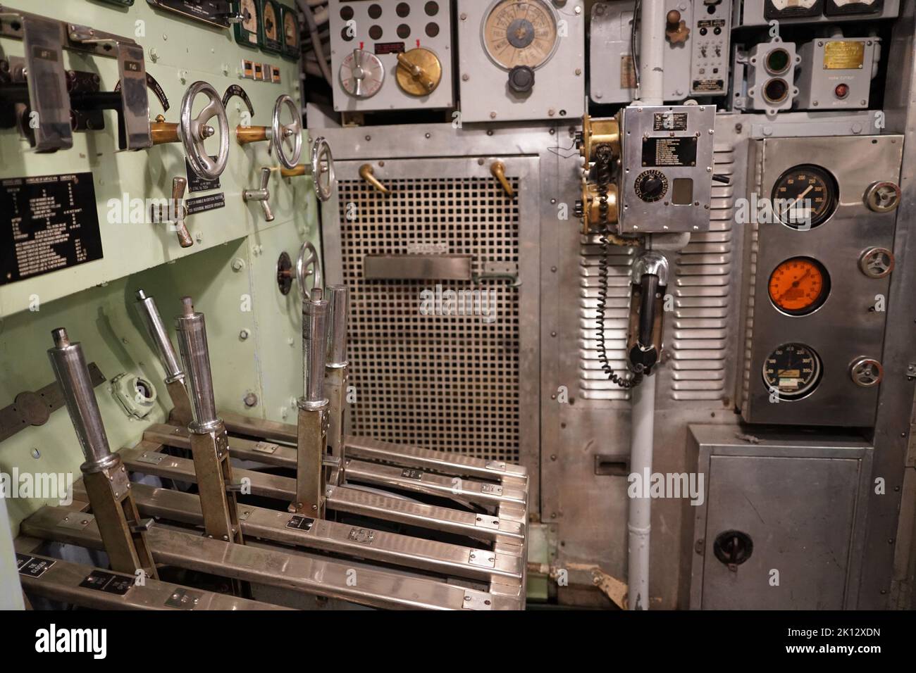 military war submarine warship ship interior Stock Photo - Alamy