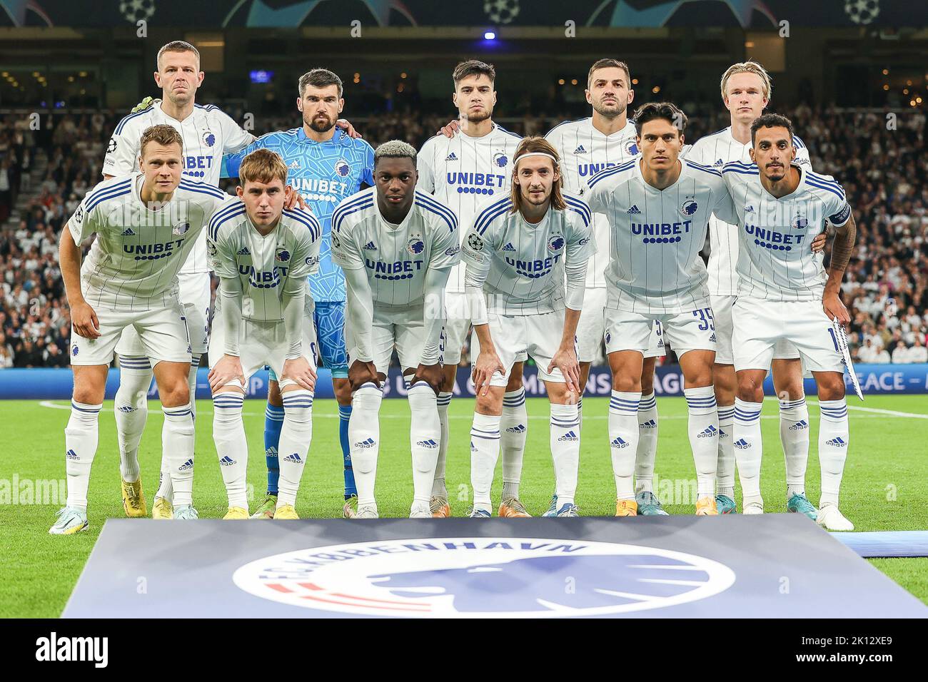 Copenhagen, Denmark. 14th Sep, 2022. The starting-11 of FC Copenhagen ...