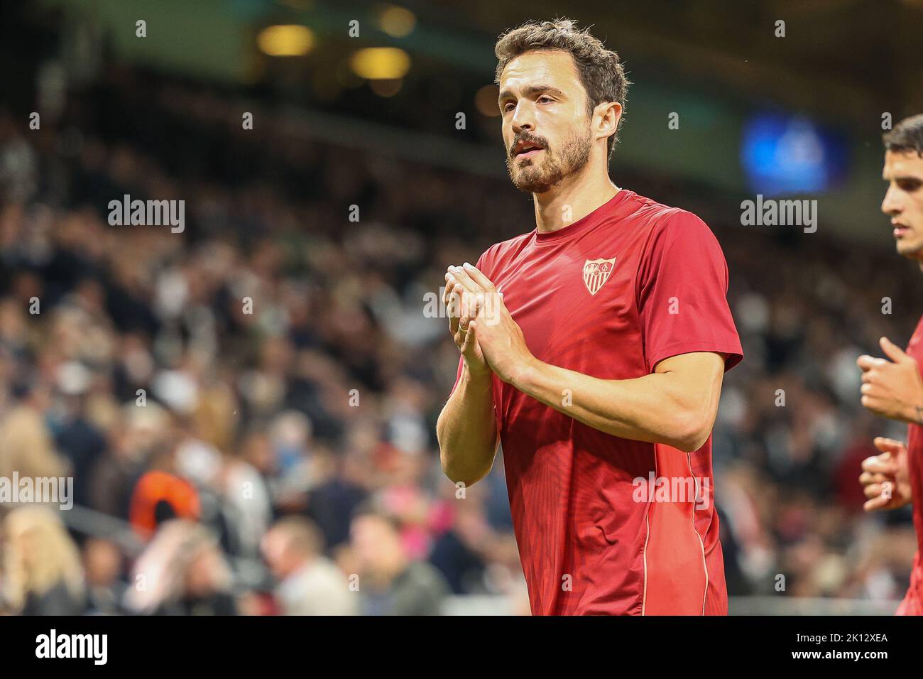 Copenhagen, Denmark. 14th Sep, 2022. Thomas Delaney (18) of Sevilla FC ...