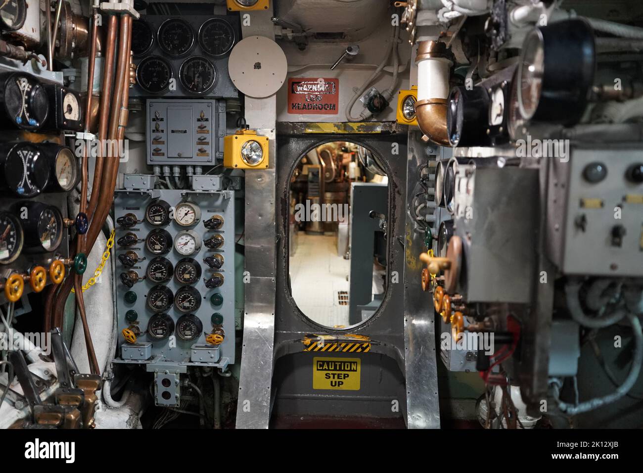military war submarine warship ship interior Stock Photo - Alamy