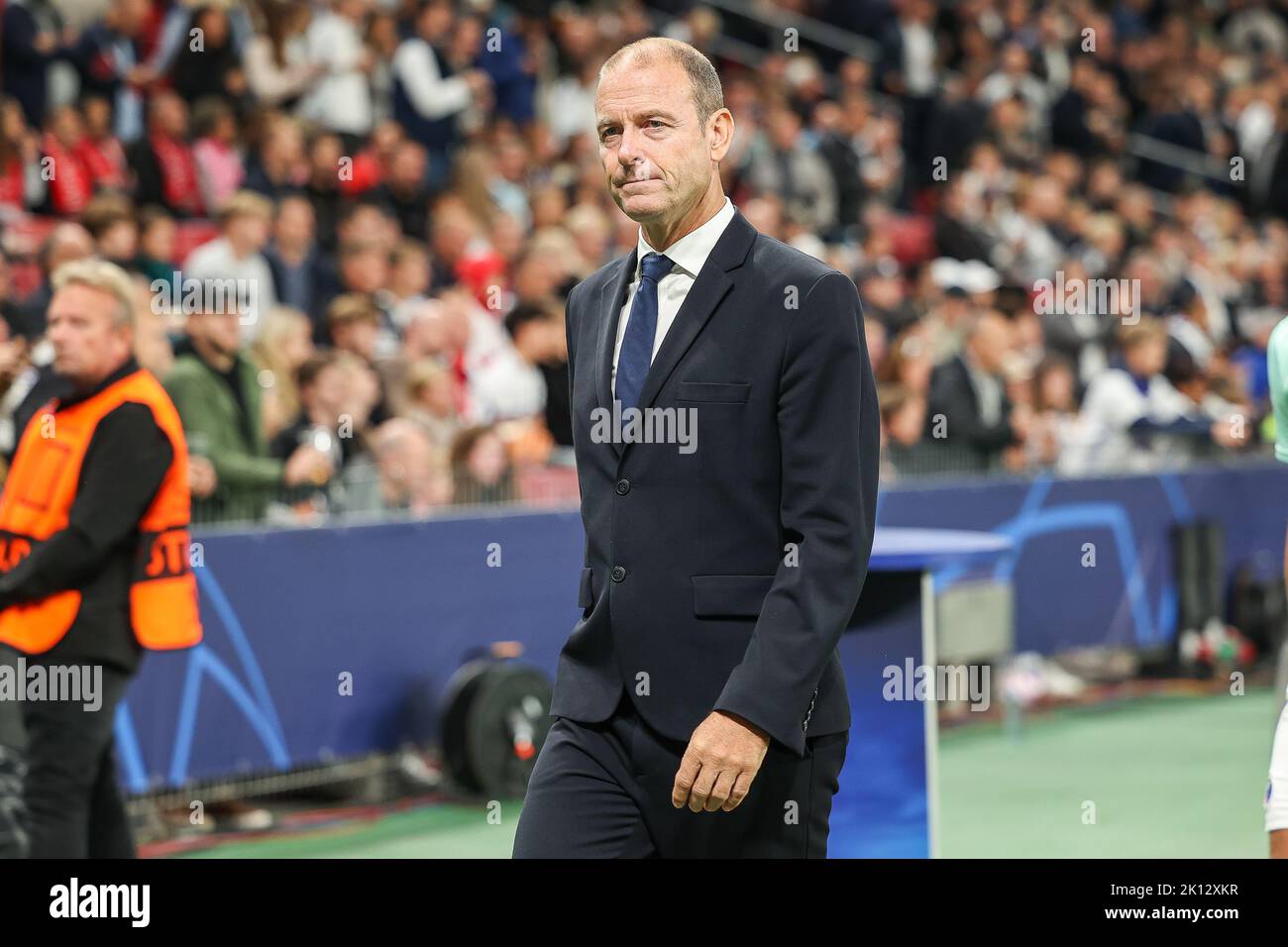 Copenhagen, Denmark. 14th Sep, 2022. Head coach Jess of FC Copenhagen seen during the UEFA ...