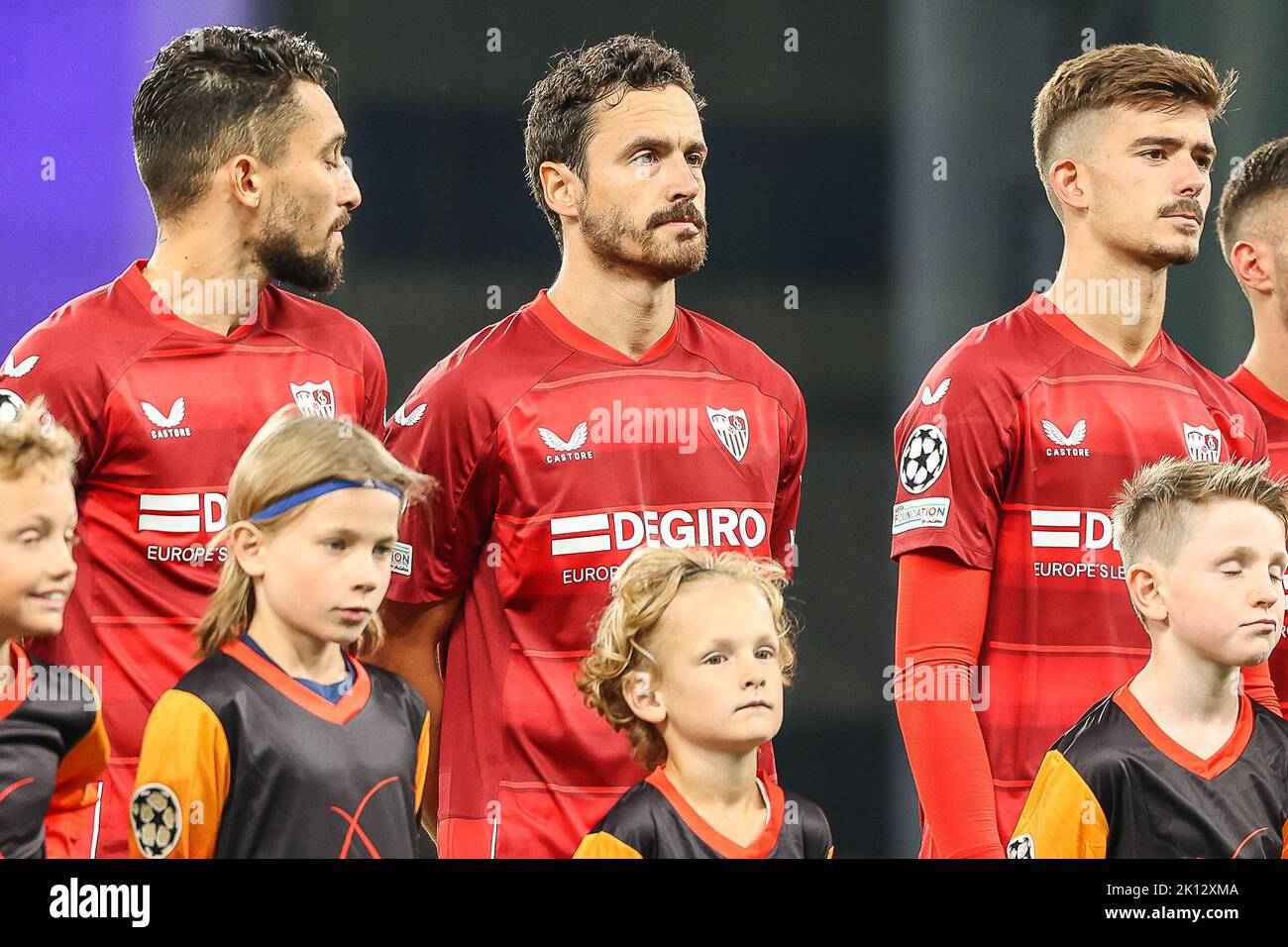 Copenhagen, Denmark. 14th Sep, 2022. Thomas Delaney (18) of Sevilla FC ...