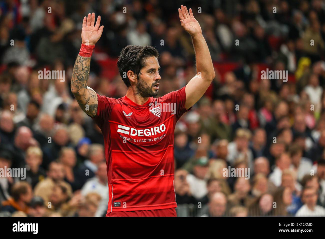 Copenhagen, Denmark. 14th Sep, 2022. Isco (22) of Sevilla FC seen ...