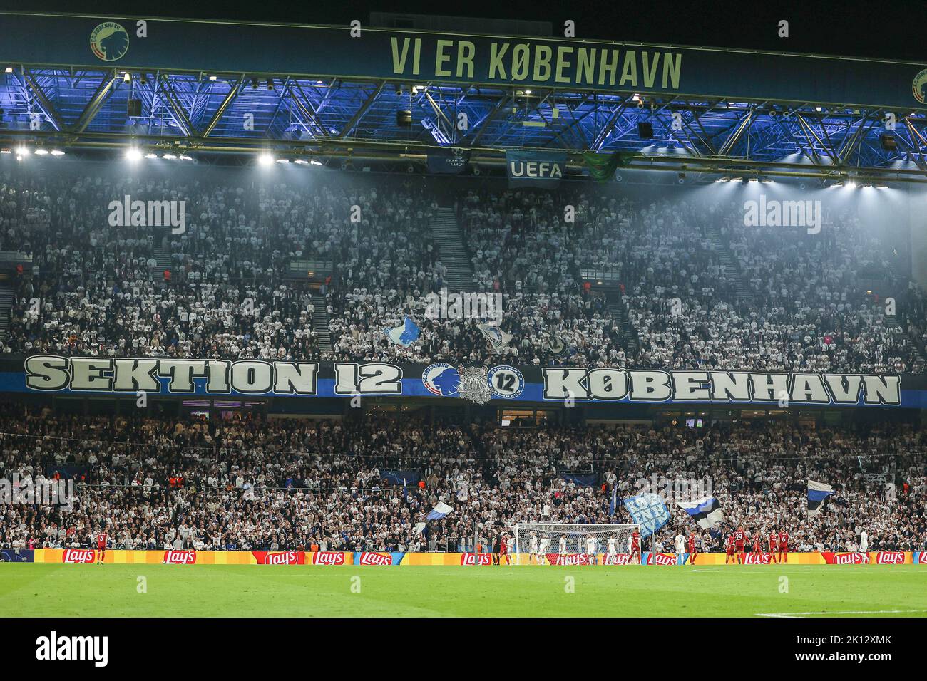 Copenhagen, Denmark. 14th Sep, 2022. Football fans of FC Copenhagen ...